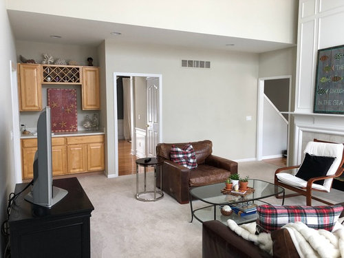 HELP! Family room with polar opposite feature walls
