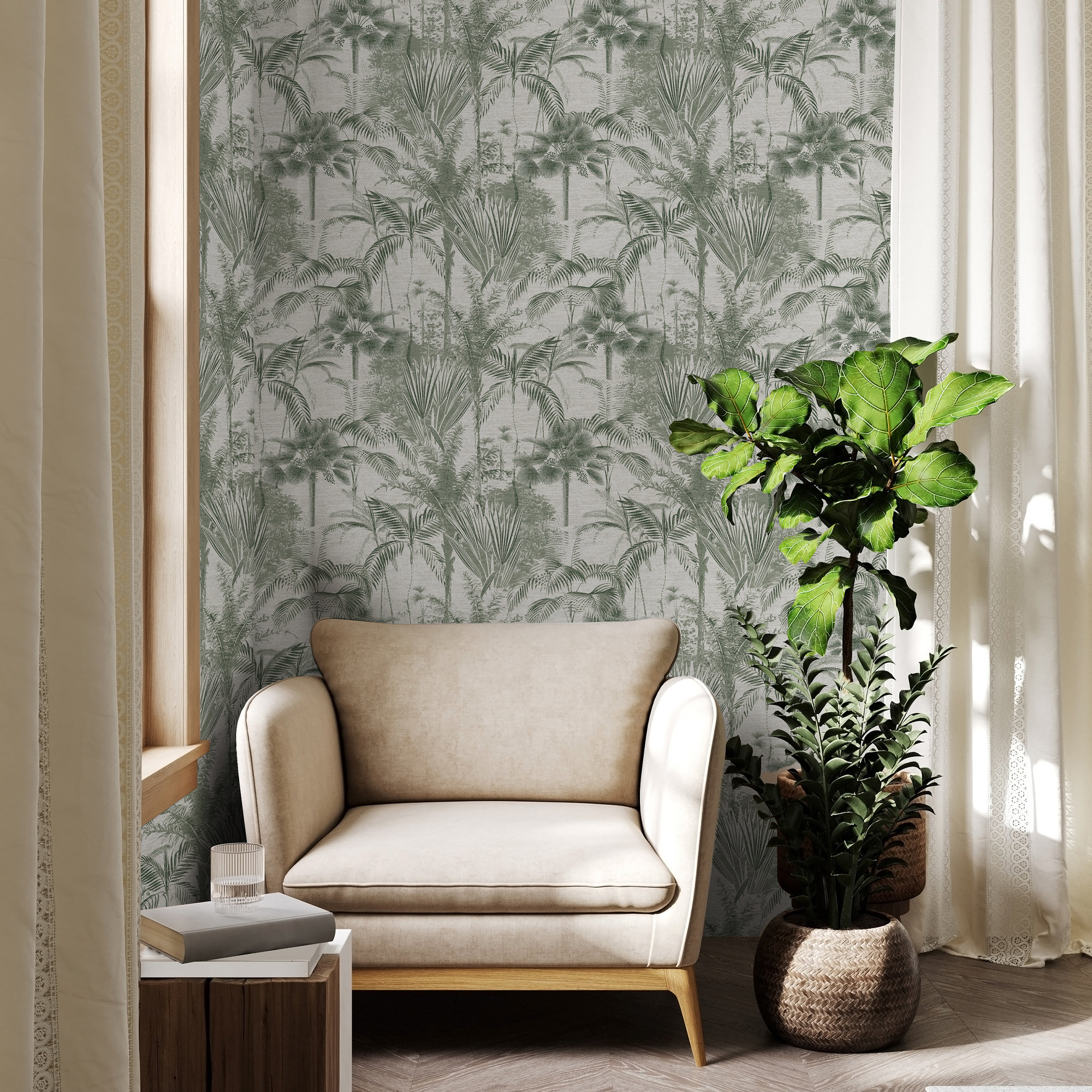 Sublime Jungle Texture Wallpaper - Tropical - Wallpaper - by Graham ...