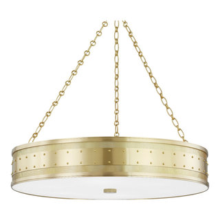 Hudson Valley Lighting 2230 Gaines 6 Light 30"W Drum Chandelier ...