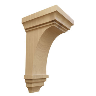 Small Fig Leaf Corbel, Maple, 2 5/8"Wx3 3/4"Dx6 5/8"H, 6-Pack, 6"Wx6 3/ ...