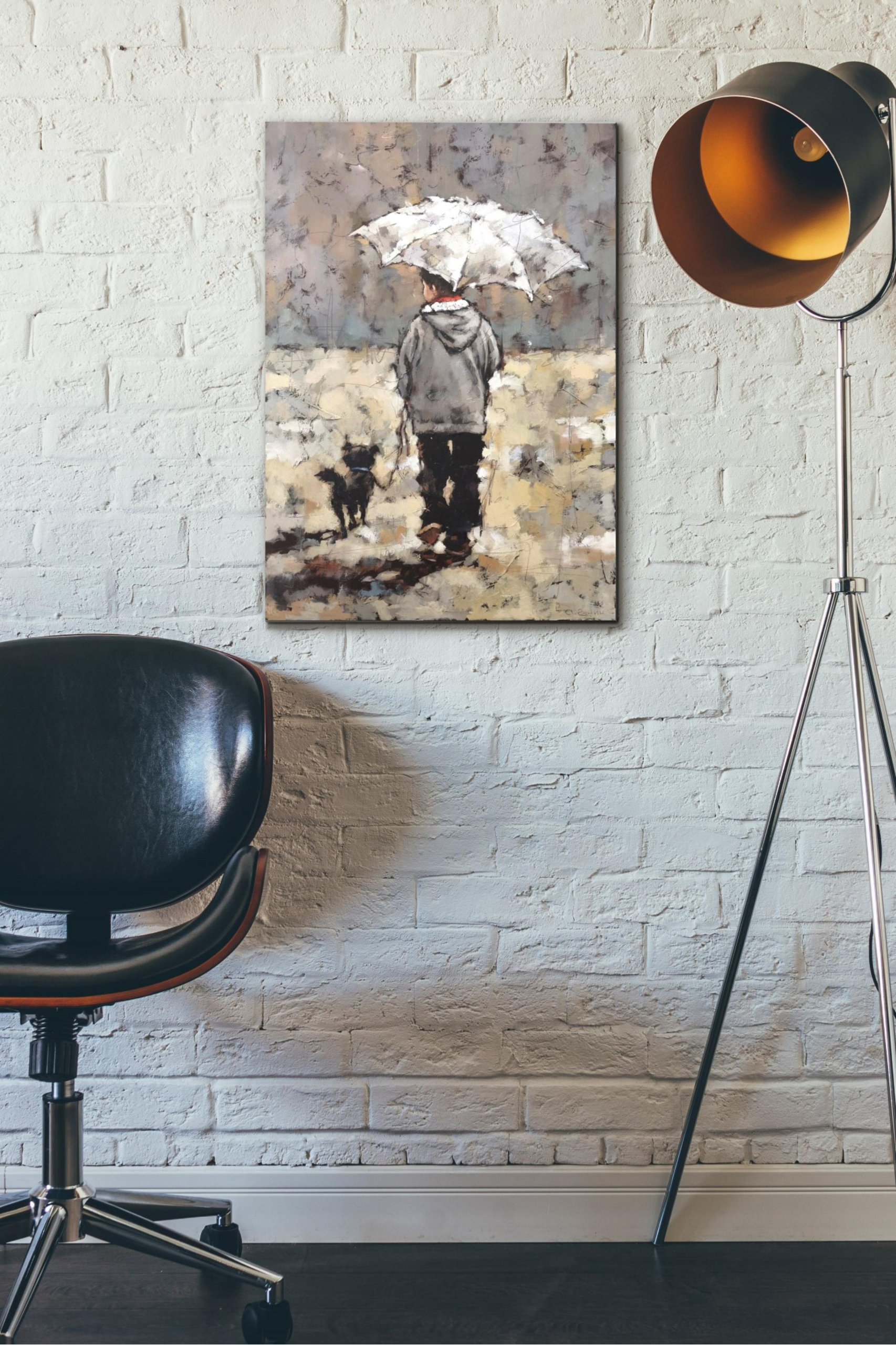 Epic Graffiti "Autumn Beach" by Alexander Gunin, Giclee Canvas Wall Art ...