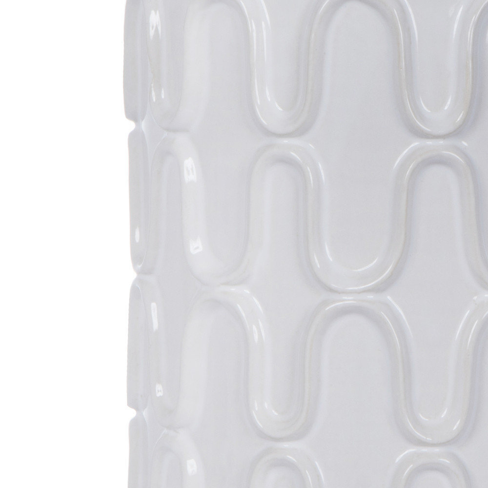 Vickerman White Ceramic Container with Lid, 12" - Traditional ...