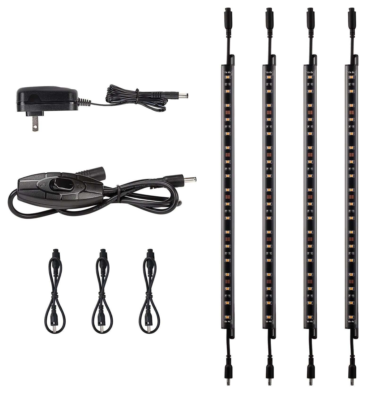 LED 5CCT 12" Dimmable Linkable Light Bars (4) for Gun Safe Under ...