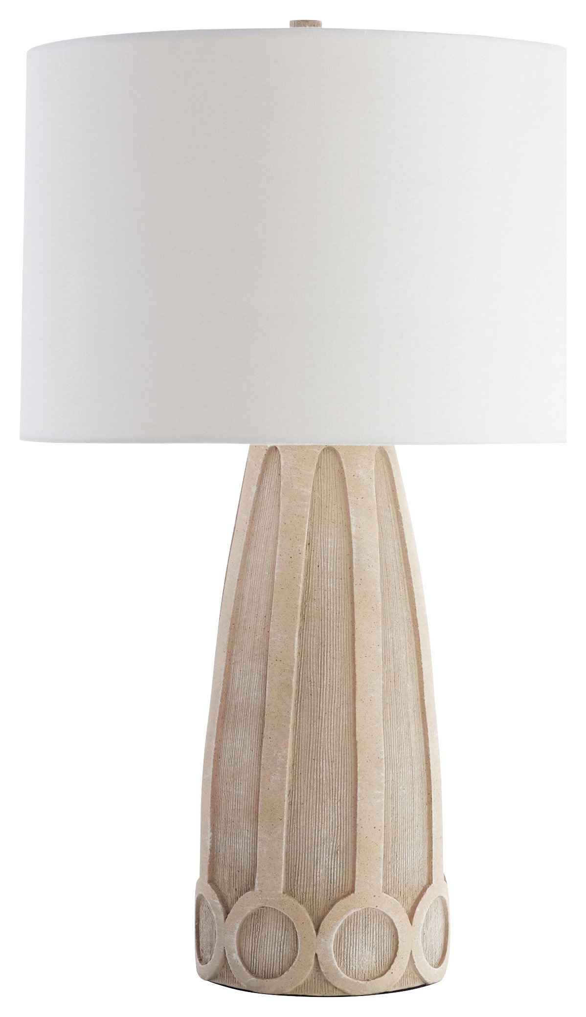 Camden Table Lamp, Beige - Farmhouse - Table Lamps - by CYAN DESIGN | Houzz