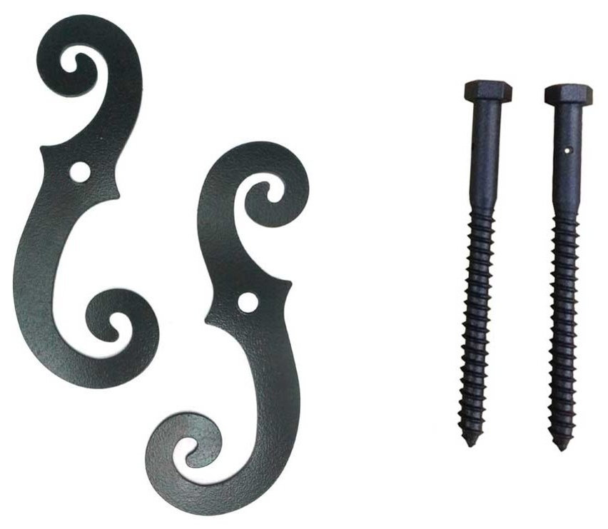 John Wright 088254S Scroll Shutter Dog With Lag Stainless, Set of 2 ...