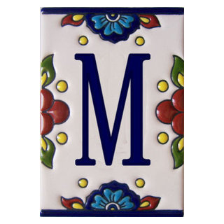 Mission Tile Letter, A, Size: 4" W x 6" L - Accent Trim And Border Tile ...