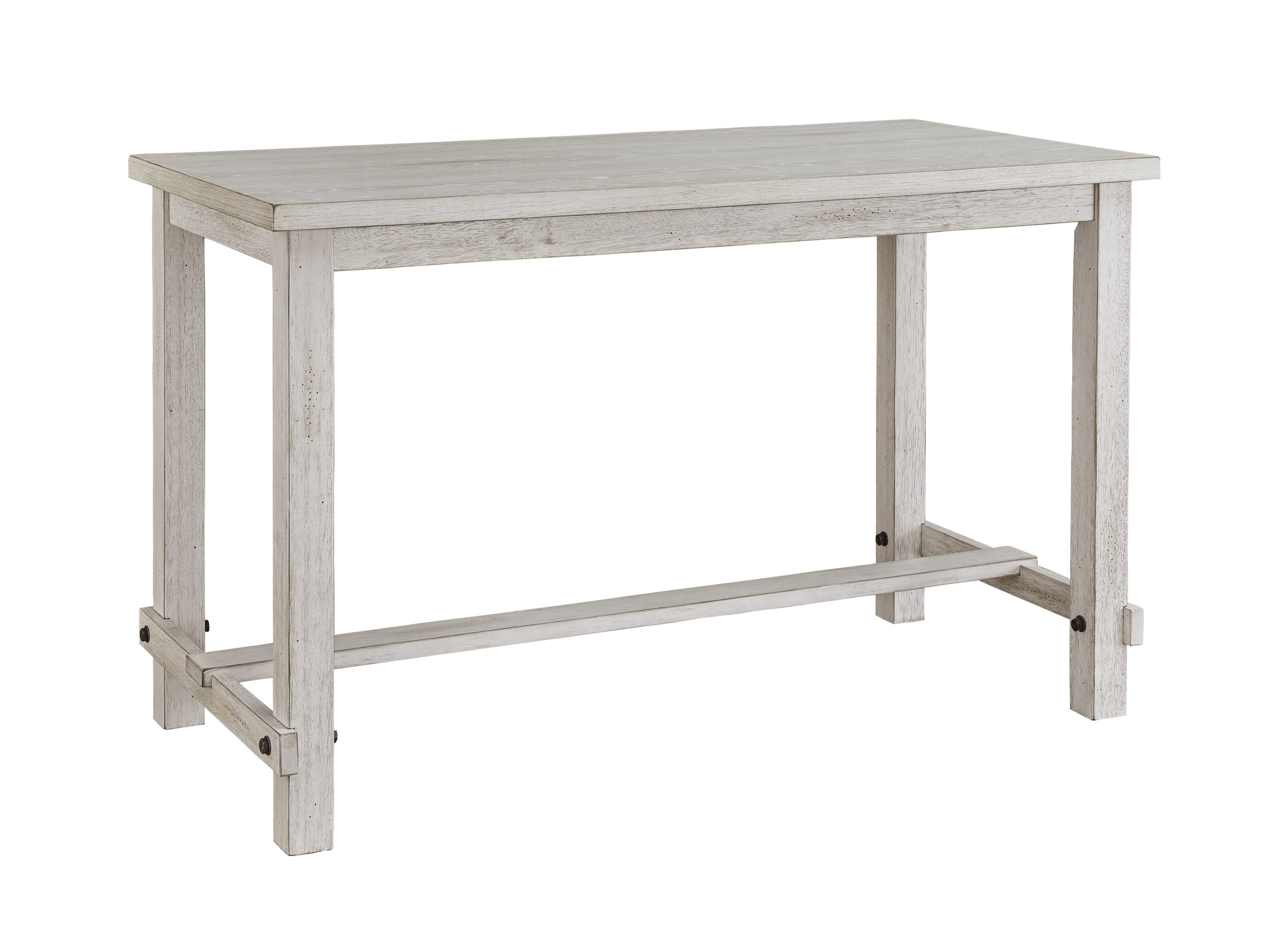 Harmony Cove Rectangular Counter Table, Antique White - Farmhouse ...