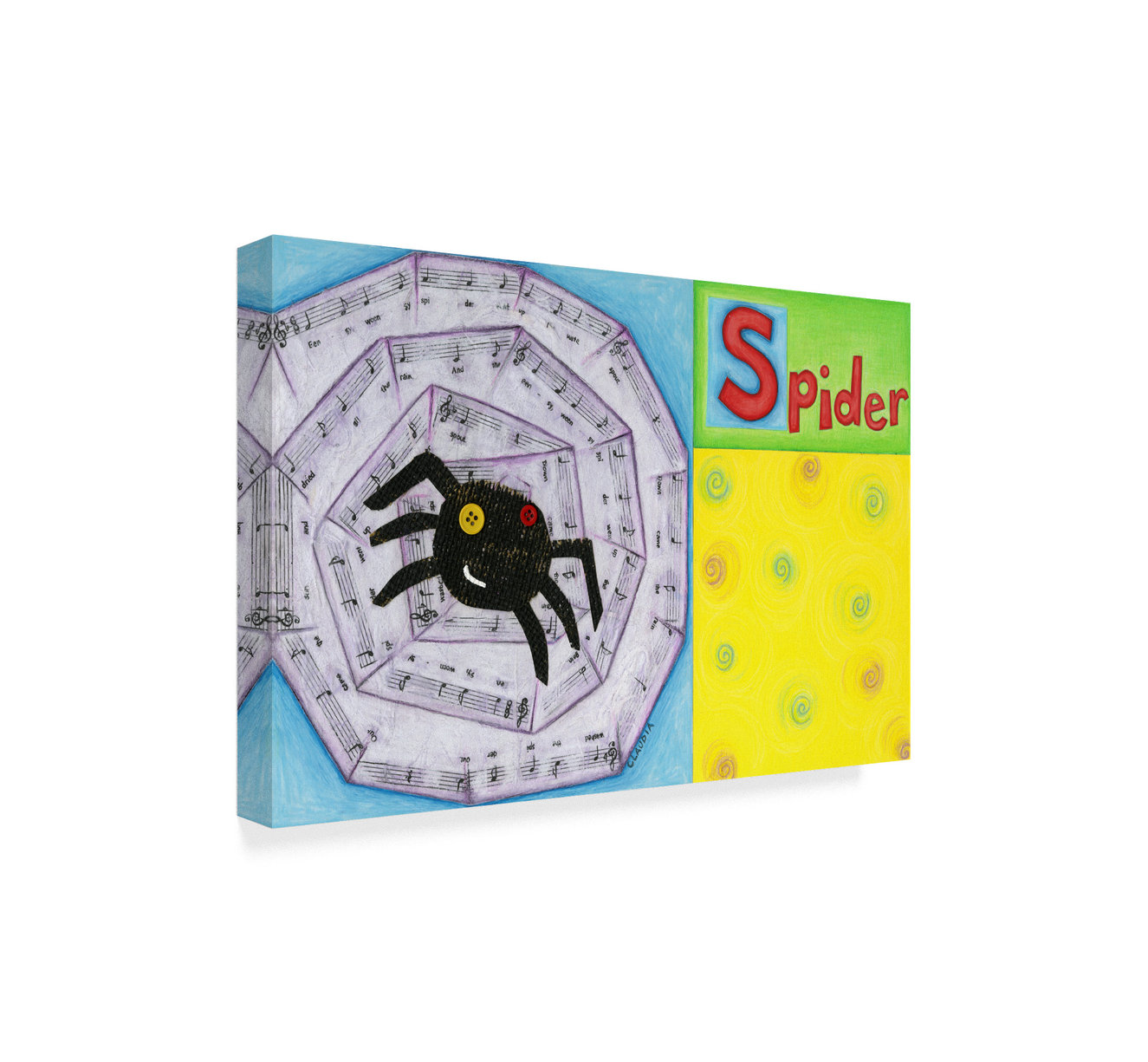 Claudia Interrante 'Spider Friend' Canvas Art, 32"x22", 32"x22 ...