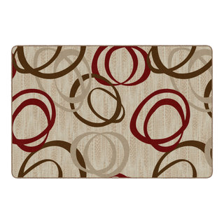 Flagship Carpets FM222-34A 6'x9' Duo Pearl Rug, 6'x9' - Contemporary ...