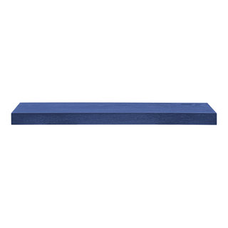 Barney Floating Shelf/Shelving, High Gloss Deep Blue - Contemporary ...