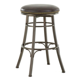Bali Backless Swivel Bar Stool - Contemporary - Hampers - by Bison ...