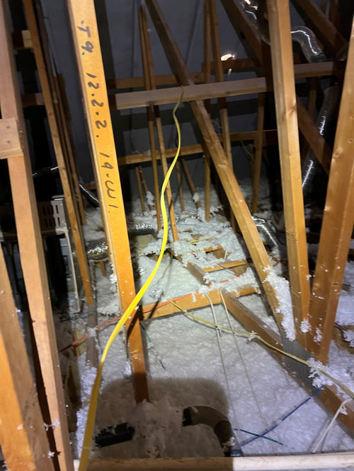 Attic wiring for remodel.. Is this code??.