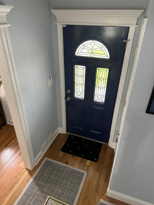 Please help us with our inner and outer front door paint colors!