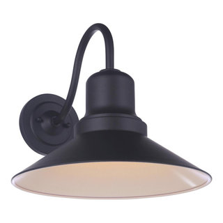 Singleton 1 Light Outdoor Wall Light, Midnight - Farmhouse - Outdoor ...