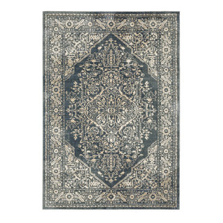 Farren Oriental Medallion Area Rug, 6'7"x9'2" - Mediterranean - Area ...