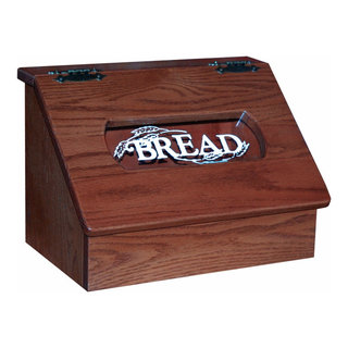 Amish Made Oak Bread Box - Farmhouse - Bread Boxes - by Furniture Barn ...