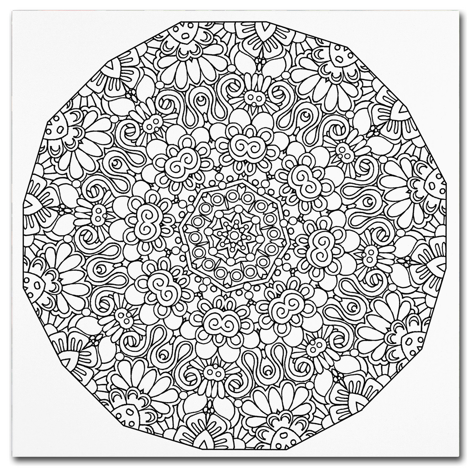 Kathy G. Ahrens 'Mixed Coloring Book 17' Canvas Art, 35"x35 ...