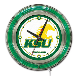 Holland Clk15 Kentucky State University 15" Double Neon Wall Clock ...