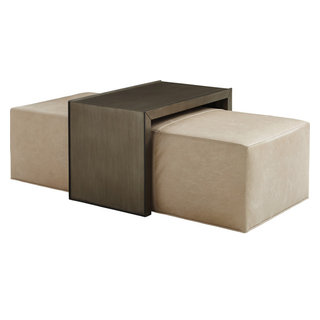 Savona Cocktail Ottoman with Slide - Transitional - Furniture - by ...