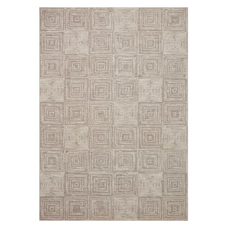 Loloi Darby Dar-05 Geometric Rug, Beige/Gray, 5'3"x7'6" - Contemporary ...