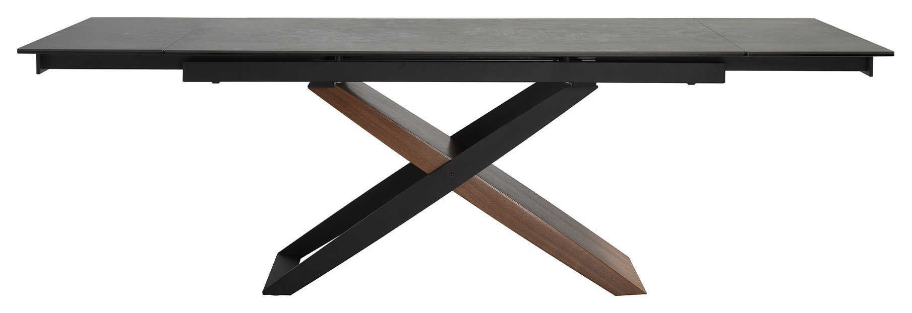 Milena Extendable Dining Table in Stone and Wood - Transitional - Dining Tables - by VirVentures ...