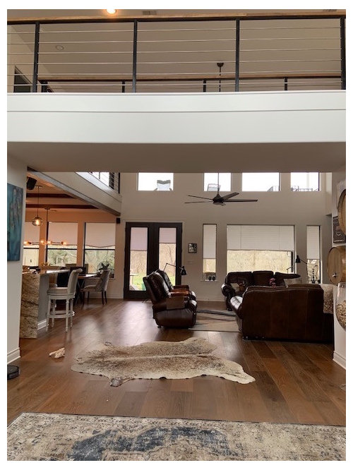 HELP! What do I do with a West facing 20 foot wall of windows? | Houzz ...
