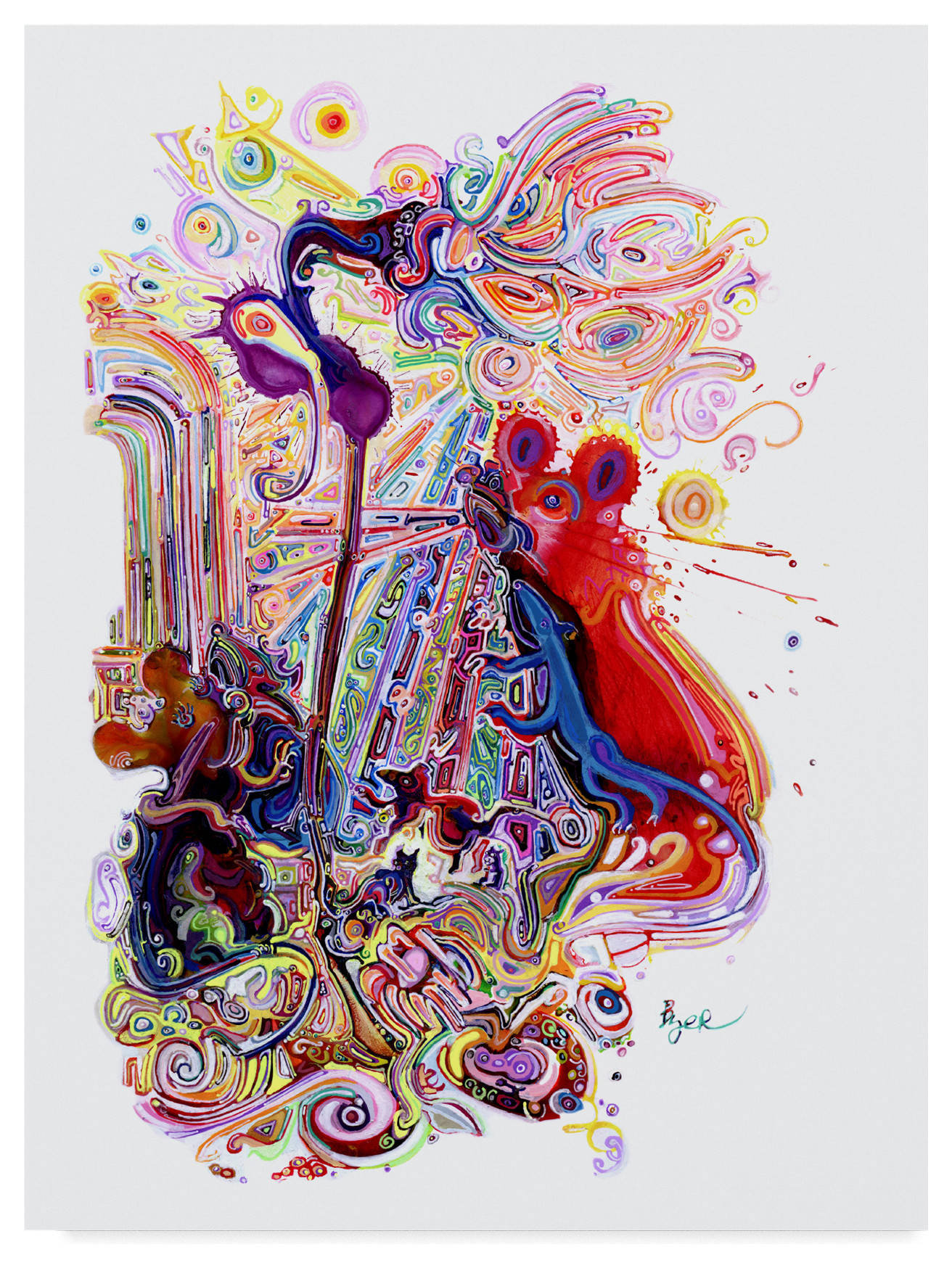 "The Believers" by Josh Byer, Canvas Art, 32"x24" - Contemporary - Prints And Posters - by ...