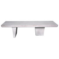 Ward Coffee Table, White Wash - Farmhouse - Coffee Tables - by Noir | Houzz