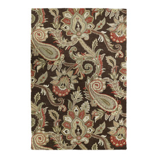 Kaleen Helena Collection Dark Chocolate Area Rug 5'x7'9 ...