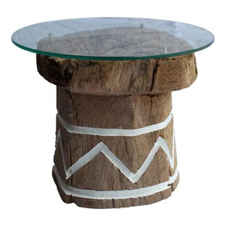 Tabari Low End Table White - Rustic - Side Tables And End Tables - by ...