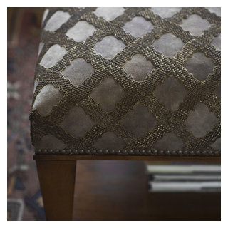Beaumont & Fletcher - Ottoman Table in Otello Embroidery on Antique ...