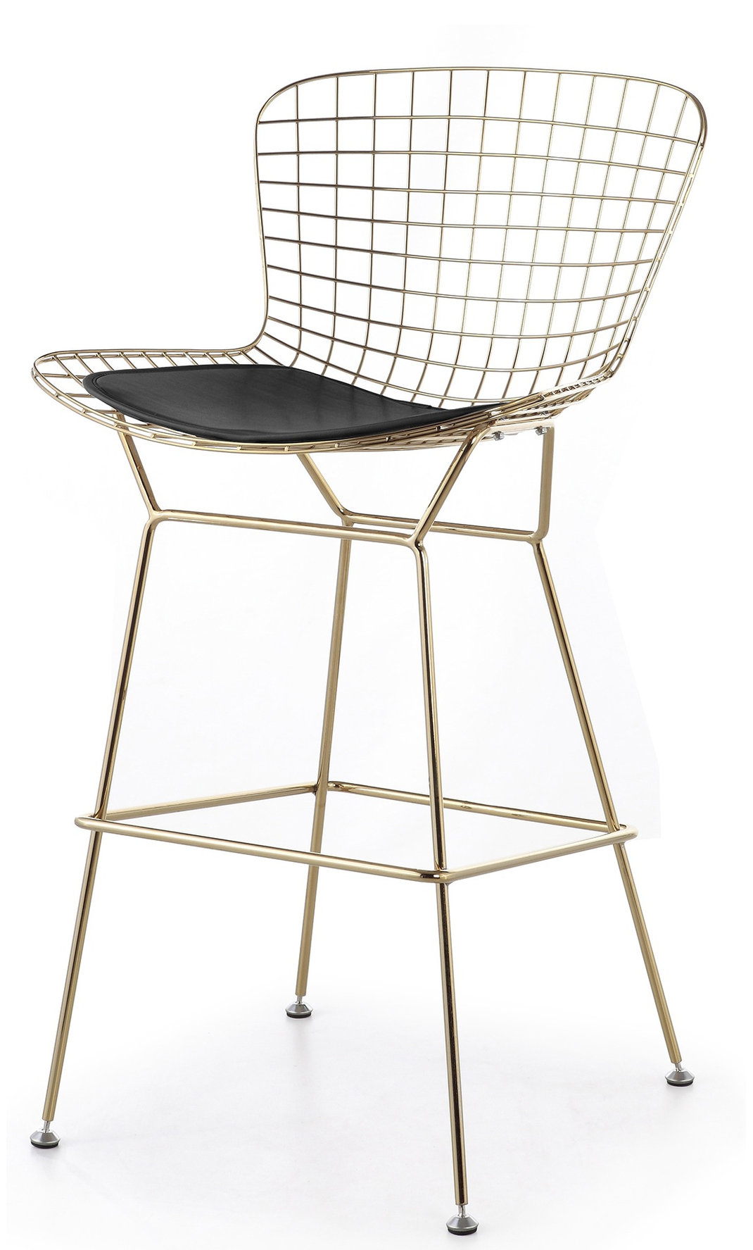 Wire Counter Stool, Gold Finish - Contemporary - Bar Stools And Counter ...