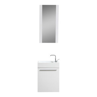 Colmar 18" Vanity Set With Mirror - Modern - Bathroom Vanities And Sink ...