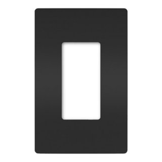 Legrand® RWP26BKCC6 Radiant® 1-Gang Screwless Plastic Wall Plate, Black ...