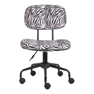 Armless Animal Print Office Desk Chair - Contemporary - Office Chairs ...
