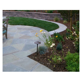 Back yard design for kid's play, observation; and entertaining. Trike ...