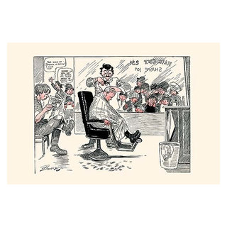 The First Barber Shop Hair Cut, 20" x 30" - Traditional - Prints And ...