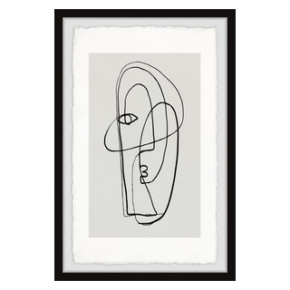 "Lost Face" Framed Painting Print, 30x45 - Contemporary - Prints And ...