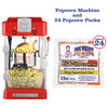 Pop Pup Popcorn Machine 2.5 Oz Kettle with 24-Pack of Pre-Measured ...