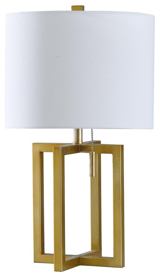 Signature 1 Light Table Lamp, Solid Gold, 12" - Contemporary - Table ...