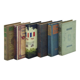 Multi Colored Wood Traditional Box, Set of 6 - Contemporary ...