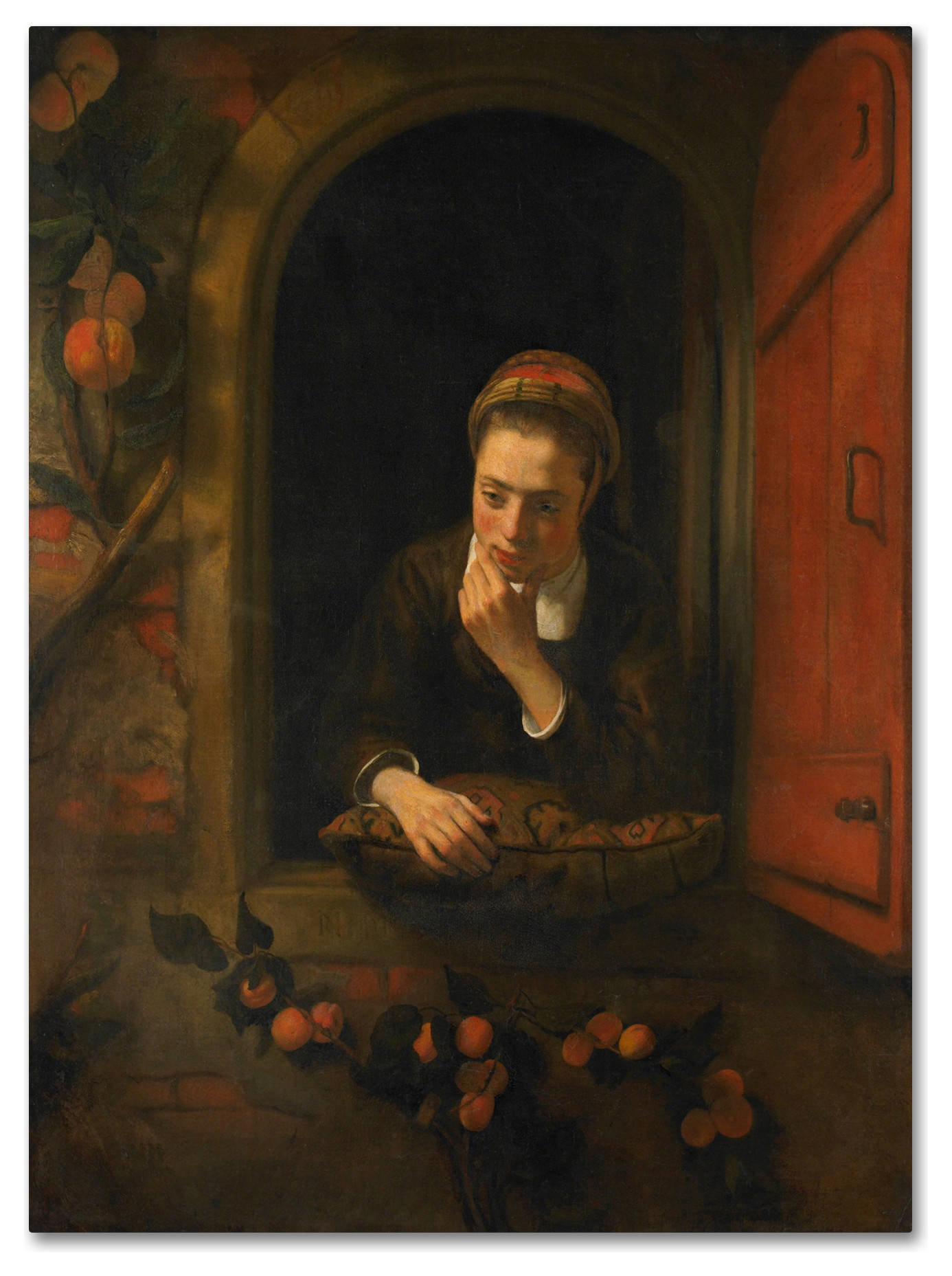 Nicolaes Maes 'Girl At A Window Known As The Daydreamer' Canvas Art, 32 ...