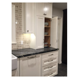 Full length cabinets - Transitional - Kitchen - Los Angeles | Houzz AU