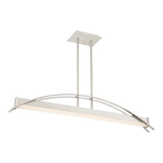 Sabre LED Island Light, Brushed Nickel - Modern - Kitchen Island ...