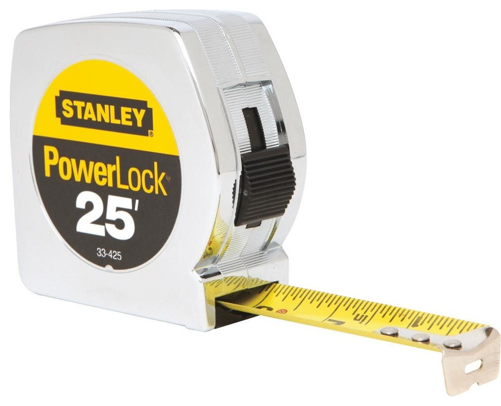 Stanley® 33-425 PowerLock® Classic Tape Rule, 25' x 1" - Traditional ...