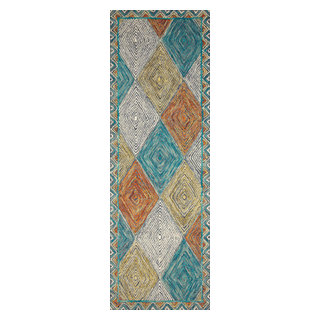 Loloi Spectrum Spe-02 Geometric Rug, Sunset and Ocean, 2'0"x5'0 ...