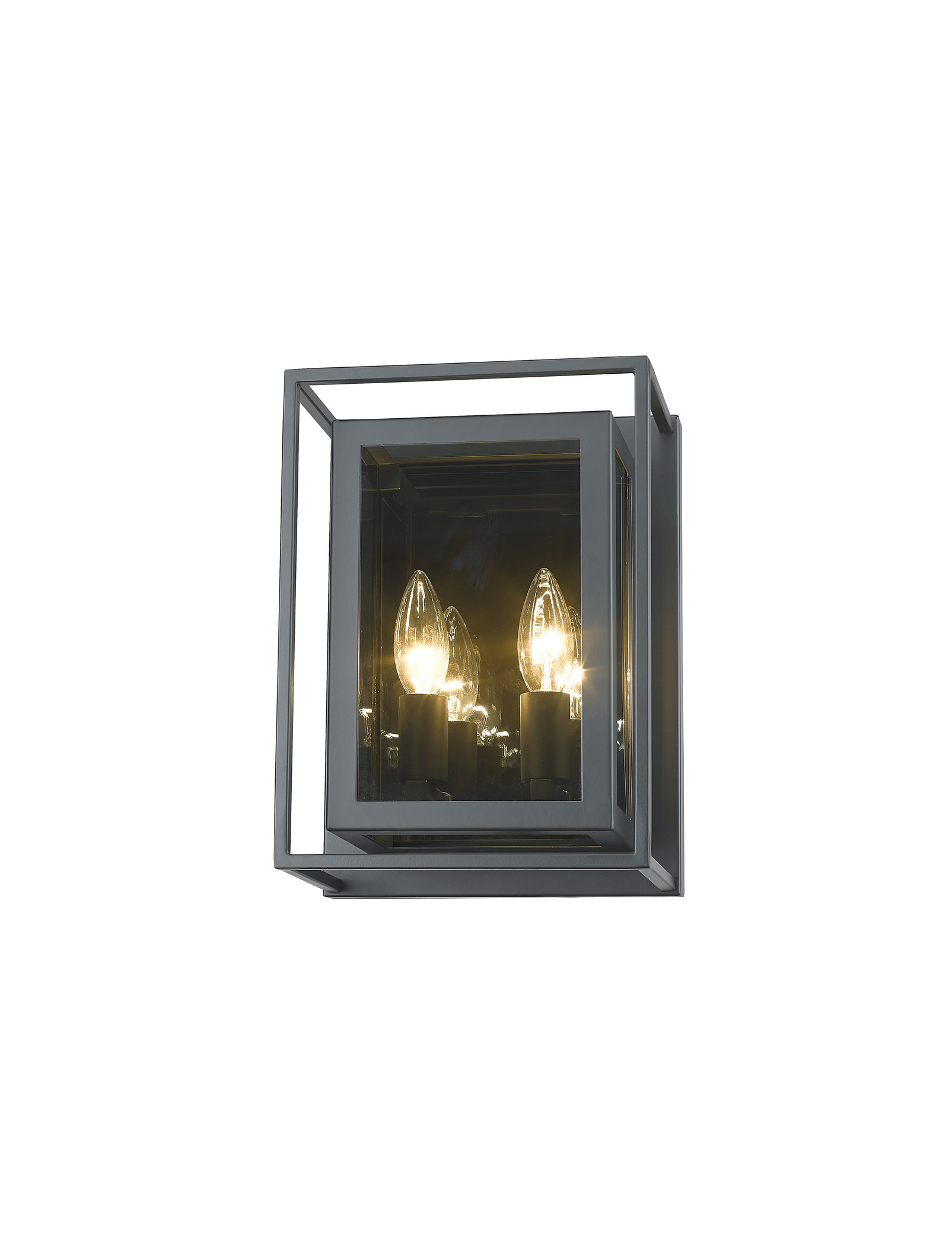 Z-Lite 802-2S-MC Two Light Wall Sconce Infinity Misty Charcoal - Modern ...