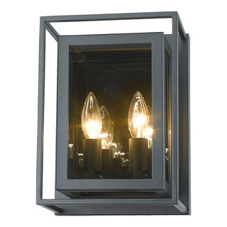 Z-Lite 802-2S-MC Two Light Wall Sconce Infinity Misty Charcoal - Modern ...