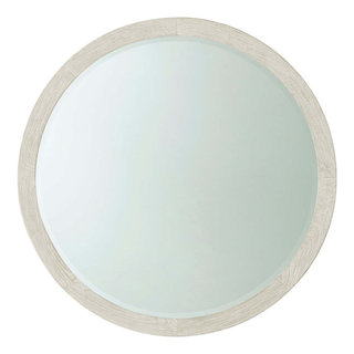 Modern Coastal Round Mirror - Beach Style - Wall Mirrors - by English ...