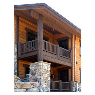 Exterior - Log & Timber Balustrades - Salt Lake City - by Titan Stairs ...